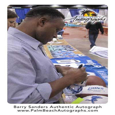 Barry Sanders – Palm Beach Autographs LLC