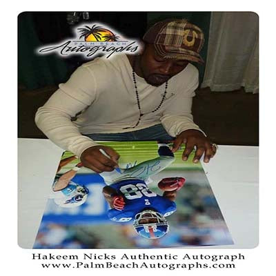 Hakeem Nicks – Palm Beach Autographs LLC