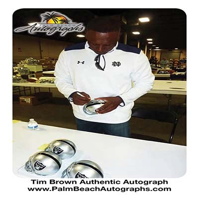 Tim Brown – Palm Beach Autographs LLC