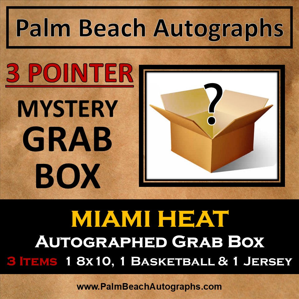 Mystery Grab Box - Miami Heat NBA Autographed 3 Pointer Box – Palm ...