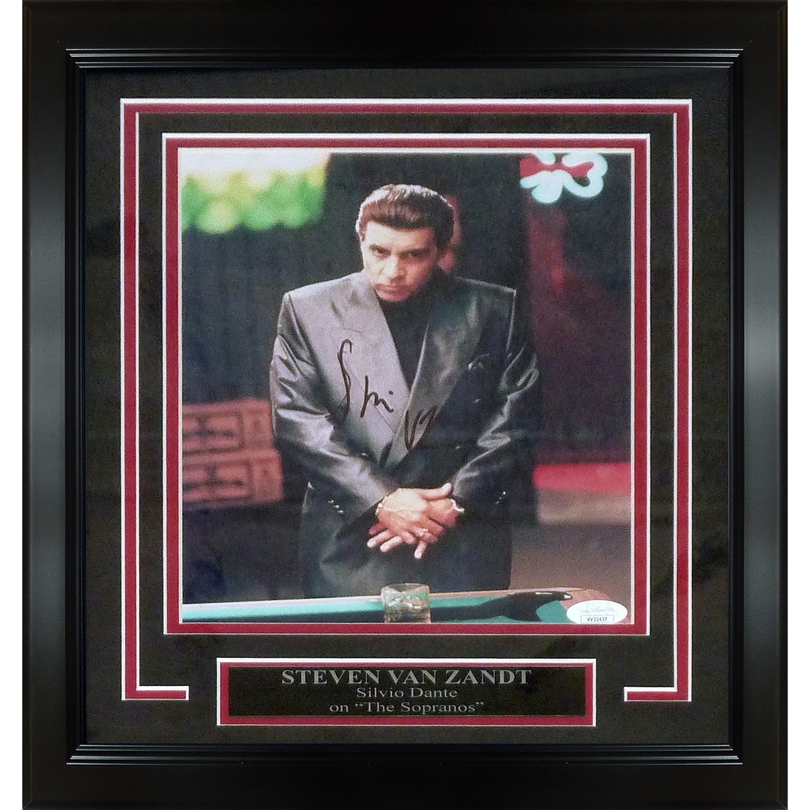 Steven Van Zandt Autographed Sopranos Silvio Dante Deluxe Framed 8x10 ...
