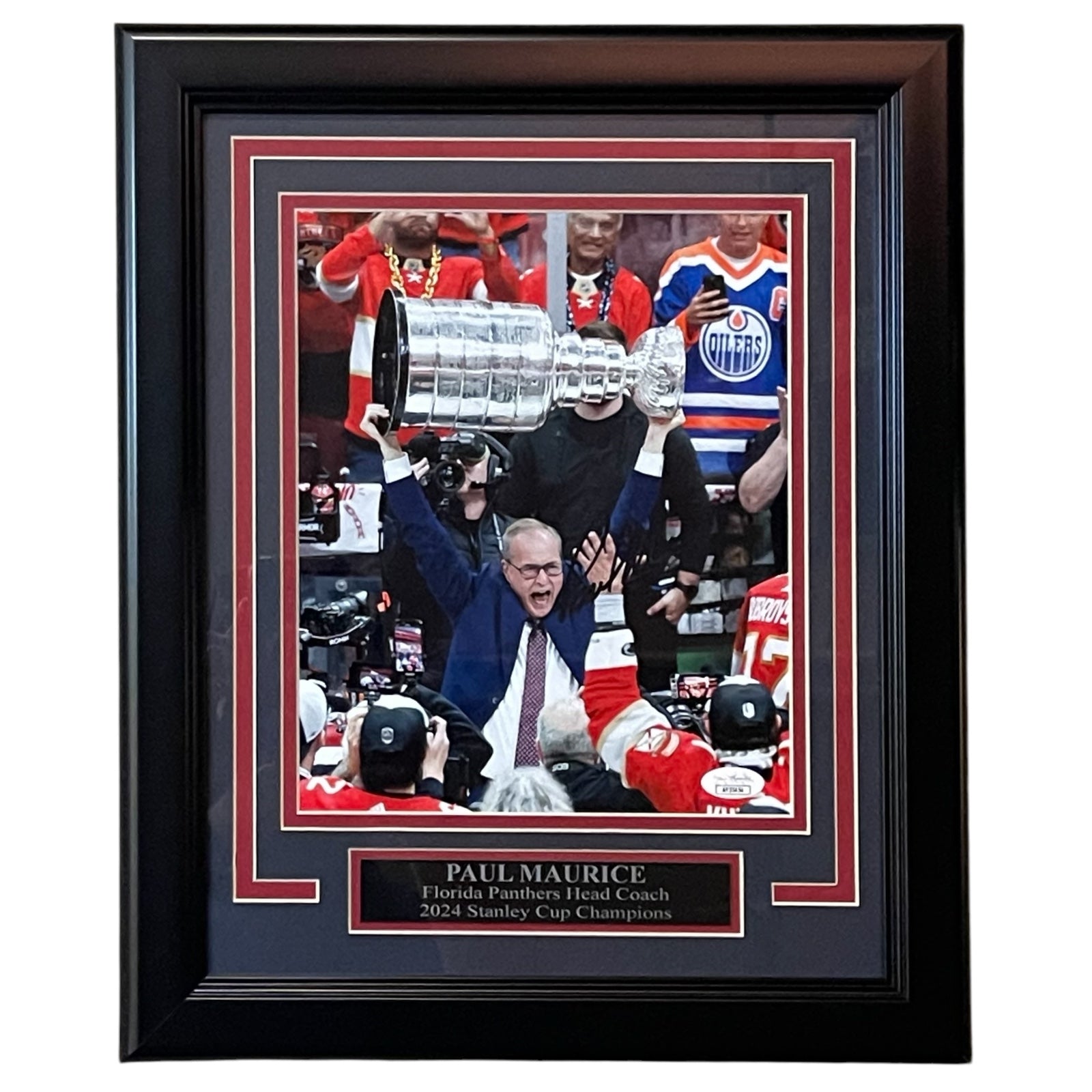 Paul Maurice Head Coach Autographed Florida Panthers (Stanley Cup Trop ...