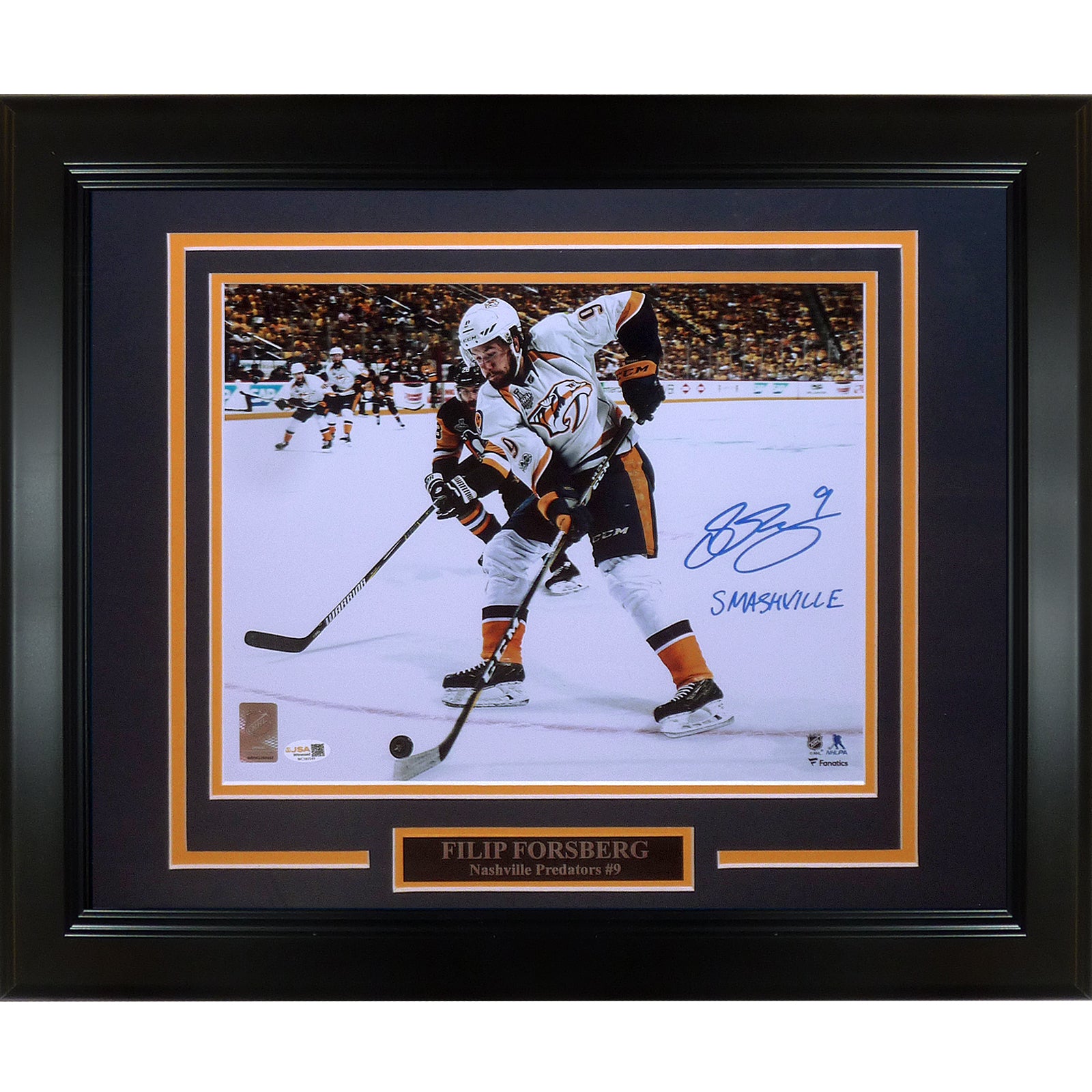Filip Forsberg Autographed Nashville Predators (2017 Stanley Cup) Delu ...