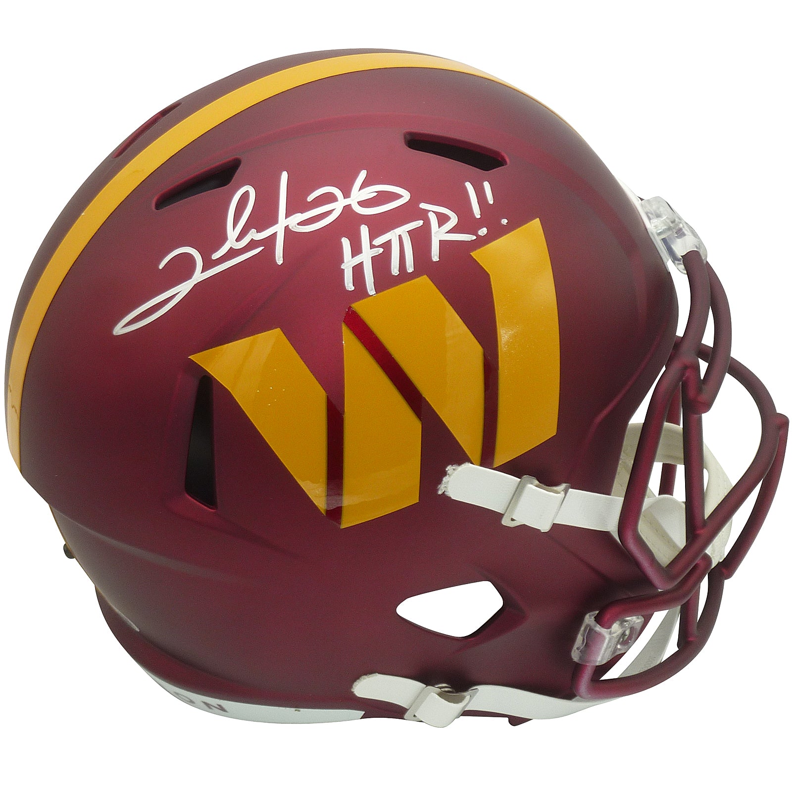 Clinton Portis Autographed Washington Commanders Deluxe Full-Size Repl ...