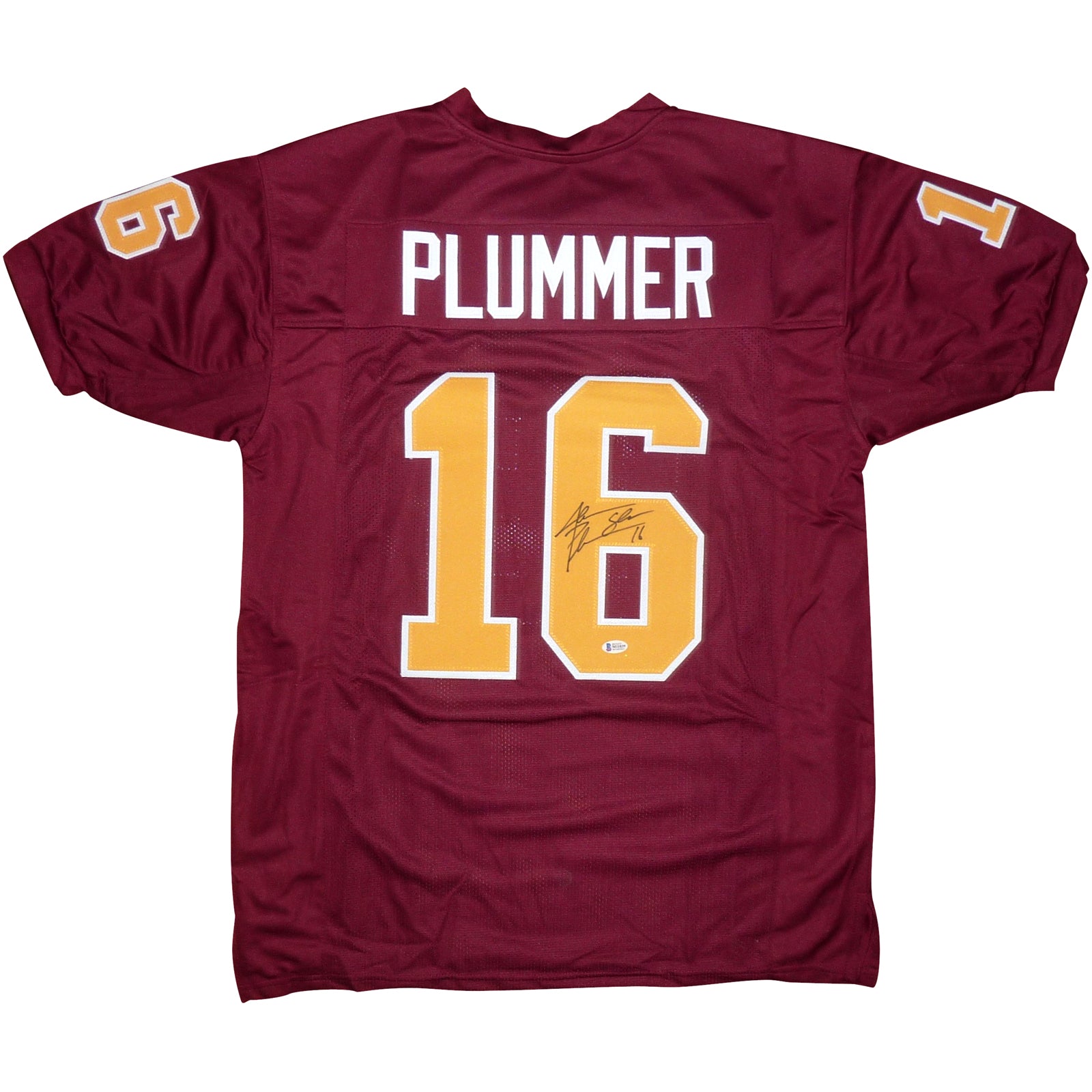 JAKE PLUMMER Autographed Arizona State Sun Devils (Maroon #16) Jersey ...