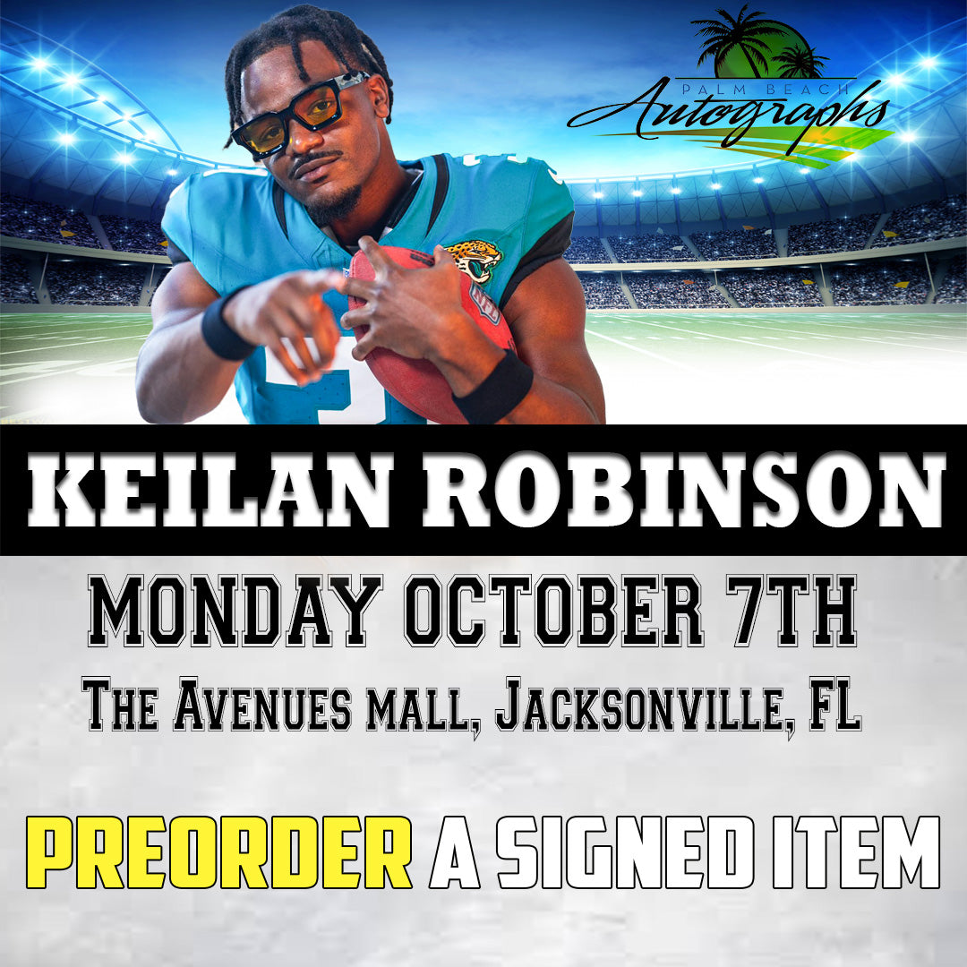 PRESALE - KEILAN ROBINSON Signed Jaguars Custom Black Jersey – Palm ...