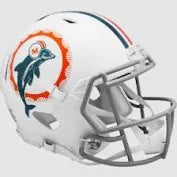 Presale - De'Von Achane Signed Dolphins F/S Throwback Helmet – Palm ...