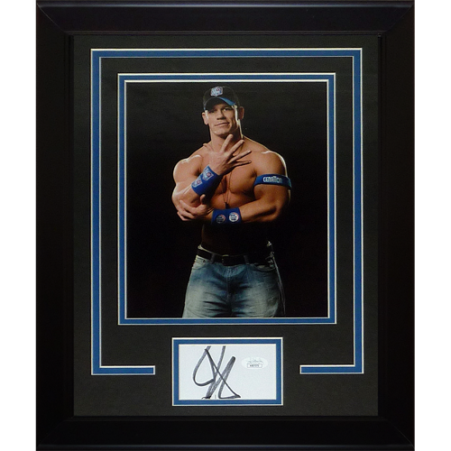 John Cena Autographed WWE Wrestling "Signature Series" Frame - JSA ...