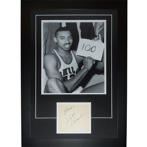 Wilt Chamberlain Autographed Philadelphia Warriors (100 Point Game) De ...