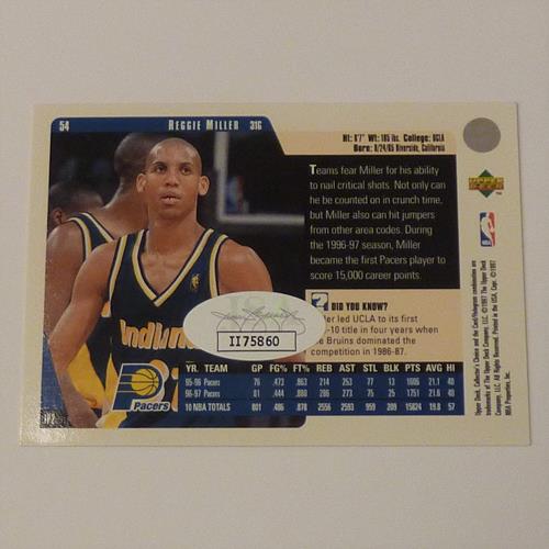 Reggie Miller Autographed Indiana Pacers "Signatures Series" Frame - J ...