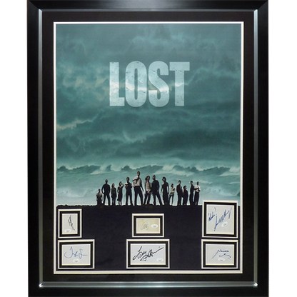 Lost Full-Size Movie Poster Deluxe Framed with 6 Cast Autographs - JSA ...