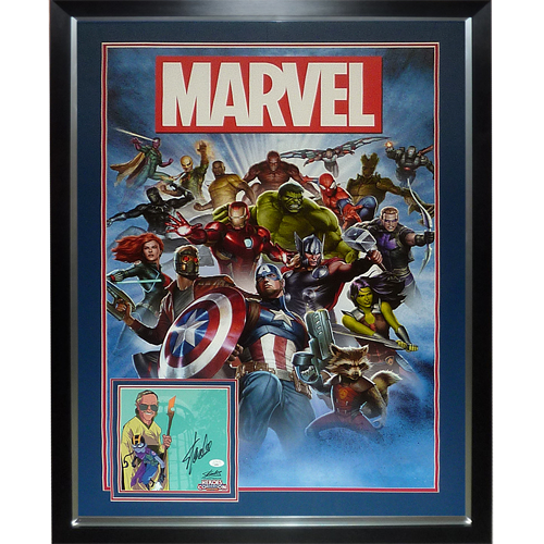 Stan Lee Autograph Deluxe Framed with MARVEL Full-Size Poster - JSA ...