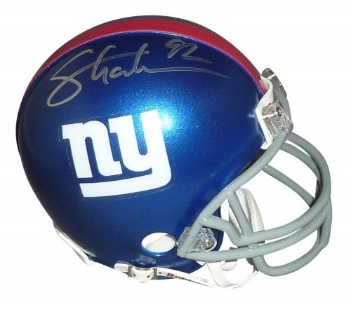 Michael Strahan Autographed New York Giants Mini Helmet – Palm Beach ...